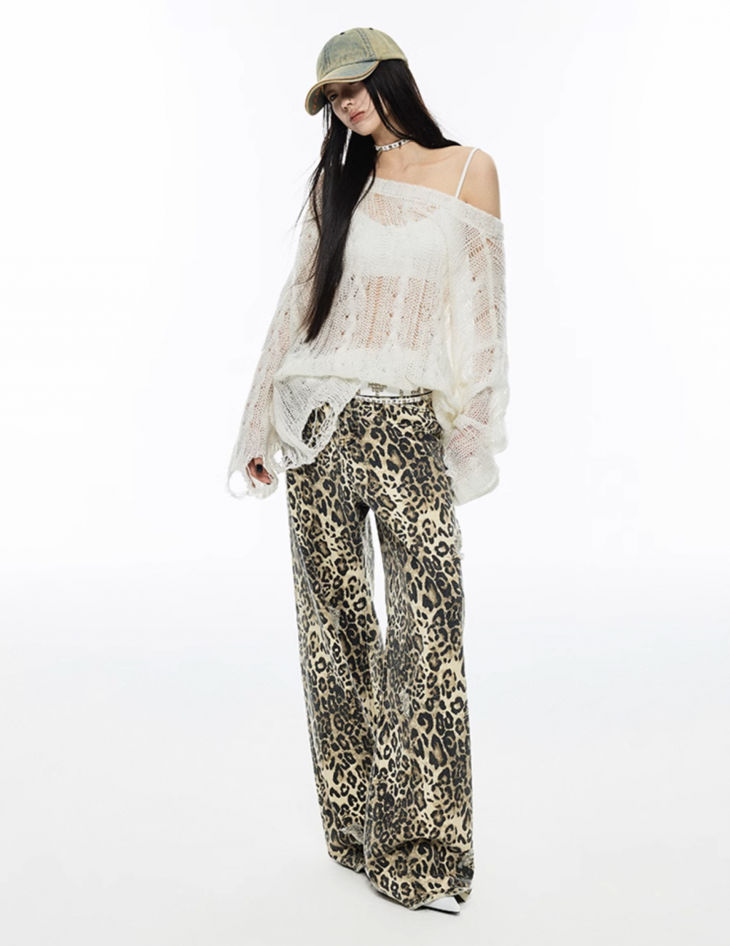 IN STOCK 🐯 Leopard Fade Colossus Jeans – S H E L O N G Z